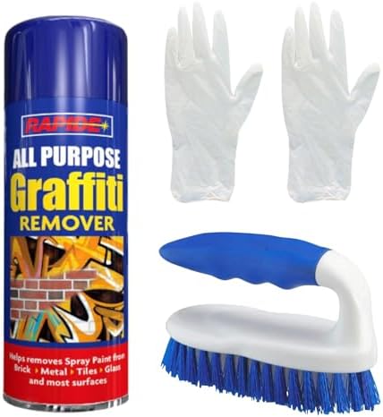 Graffiti and Paint Remover Set - Bundle Includes Rapide Graffiti ...