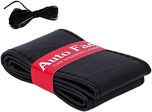 Autofact PU Leatherite Stitchable Steering Wheel Cover for Toyota ...