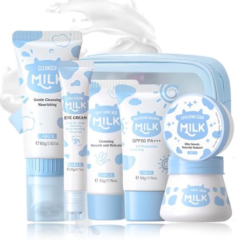Amazon.com : Skincare Gift Set for Women, Milk Skin Care Sets - 5PCS ...