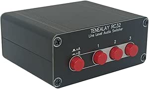 Amazon.com: 3 in 2 Out RCA Stereo Audio Switch Input Signal Source ...