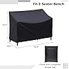 Amazon.com: Epicover Outdoor Bench Cover, 210D Heavy Duty 2-Seater ...