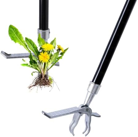 Amazon.com : Yocada Stand Up Weed Puller Tool 62.59“ Long Handle 4-Claw ...