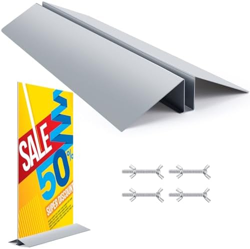 Amazon.com: Blulu Metal Floor Sign Stand Holder Fits 36" Wide Board up ...