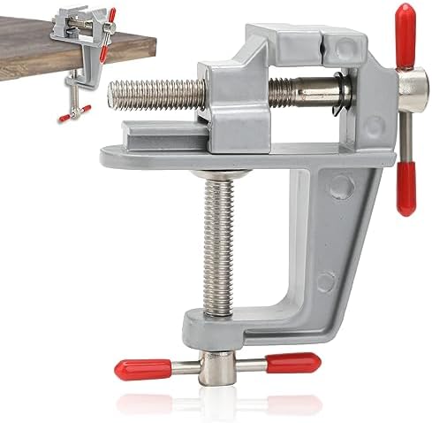 Mini Bench Vice Table Clamp, 360°Swivel Desk Clamp Vices for Workbench ...