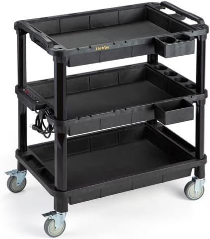 Amazon.com: 3-Tier 14 Gauge Stainless Steel Utility Cart, 1100 lbs ...