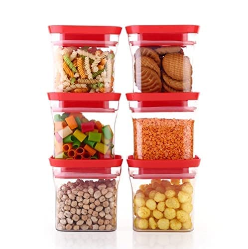 Buy SHUBH Unbreakable Kitkat Square Plastic Air-Tight Containers Set ...
