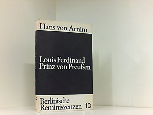 Amazon.com: Louis Ferdinand Prinz von Preußen.: unknown author: Books