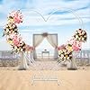 Amazon.com: 6.7 FT White Heart-Shaped Wedding Arch,Dual Tube Metal ...