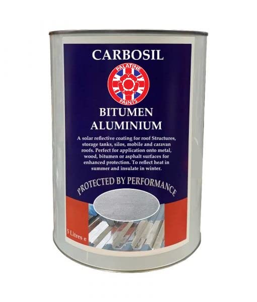 Carbosil Solar Reflective Bitumen Aluminium Paint, 5Lt | Heat and UV ...