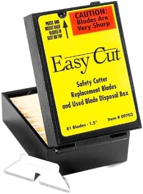 Easy Box Cutter Standard Replacement Blades, 81 Count - Utility Knife ...