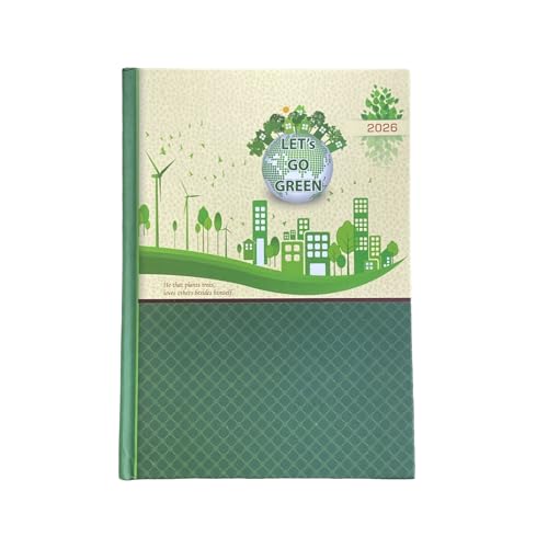 Cubic 2026 inchLet's Go Green inch Diary | Softbound Edition | A5 Size ...
