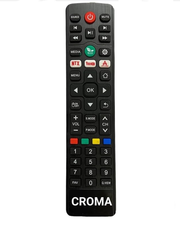 Ethex® Tv Remote Compatible for Croma/Akai/Vise/JVC/Iconic/maicromax ...