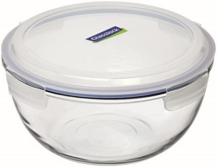 GLASSLOCK Mixing and Storage Bowl, 6 Litre Capacity, Clear: Containers ...