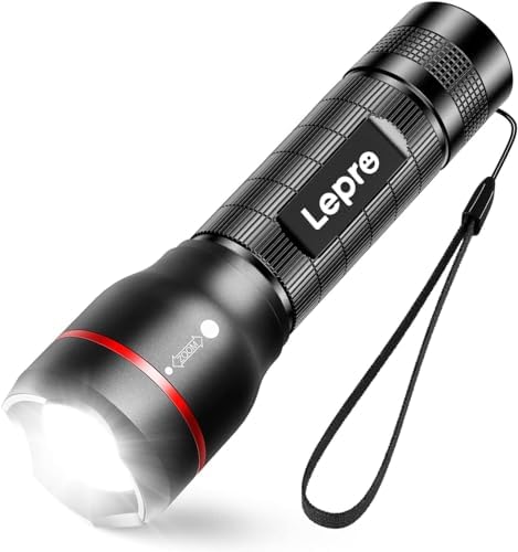 YUUGYD LED Pocket Torch, 5 Modes Focus, Zoomable, Waterproof Powerful ...