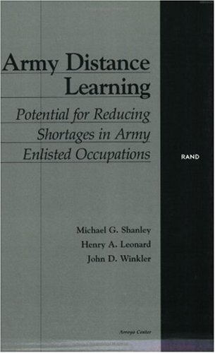 Amazon.com: Army Distance Learning: Potential for Reducing Shortages in ...