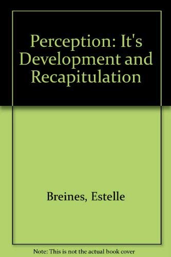 Buy Perception: It's Development and Recapitulation Book Online at Low ...