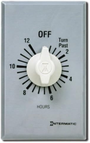 Intermatic FF46H 6-Hour Spring Loaded Wall Timer DPST No Hold - Enhance ...