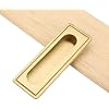 Recessed Handle, Brass Furniture Handle for Kitchen Cupboard Cabinet ...