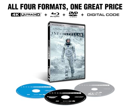 Interstellar 4K UHD + Blu-ray + DVD + Digital | Amazon price tracker ...