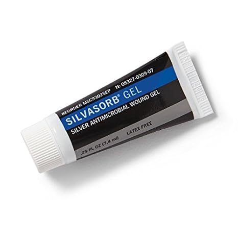 Amazon.com: Medline SilvaSorb Silver Antimicrobial Wound Gel, Ionic ...