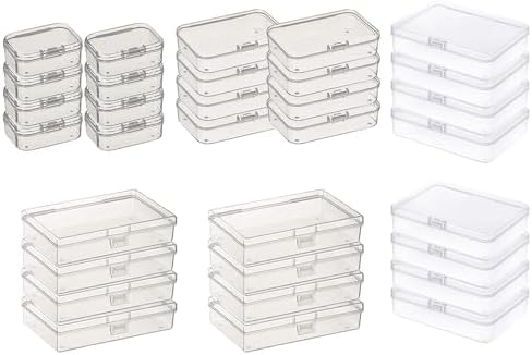 Amazon.com: Thintinick Mixed Sizes Rectangular Clear Plastic Storage ...