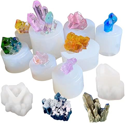 Amazon.com: LET'S RESIN Crystal Cluster Resin Molds, Large and Small ...