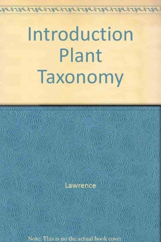 Amazon.com: Introduction Plant Taxonomy: 9780023681301: George H ...
