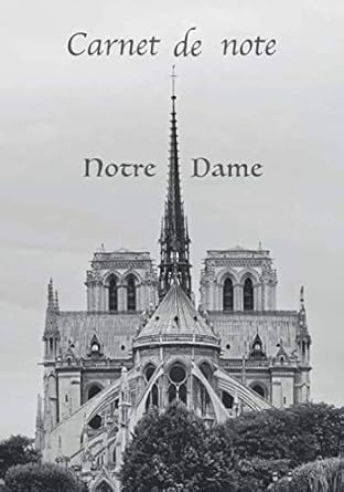Carnet of Note Notre Dame: Carnet de note Notre Dame de Paris vierge au ...
