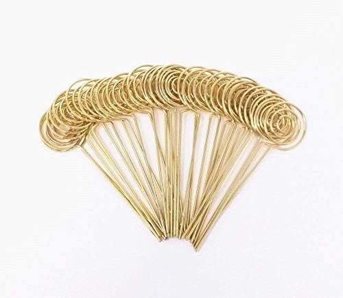 Amazon.com: Honbay 30pcs DIY Gold Round Shape Ring Loop Craft Wire Clip ...