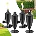 Amazon.com : ZSPENG 4 Pack Metal Tabletop Torches,22 oz Citronella ...