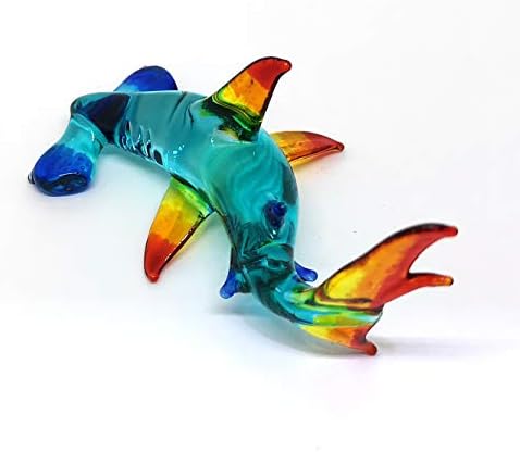 Amazon.com: Mr_air_thai_Glass_Blown Tiny 3⅜" Gold Dotted Blue ...