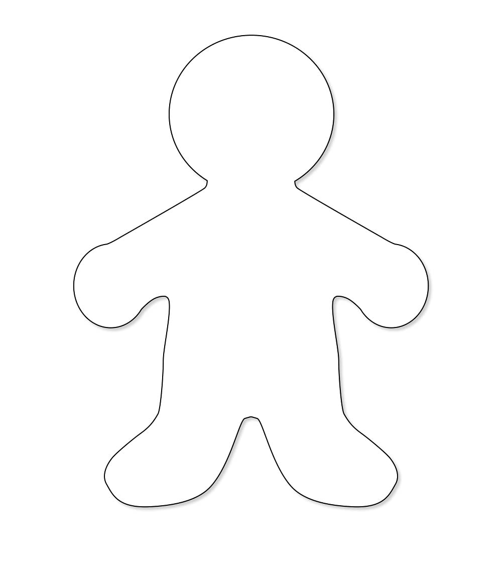 Amazon.com: Hygloss White Person Shape Cut Outs - 16-Inch People Paper ...