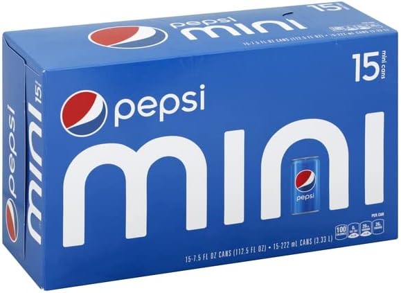 Amazon.com : Pepsi Real Sugar Soda Mini Cans, 7.5oz Mini Cans, (10 Pack ...
