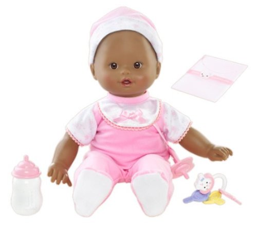 Little Mommy Real Loving Baby Cuddle & Coo Doll (African American ...