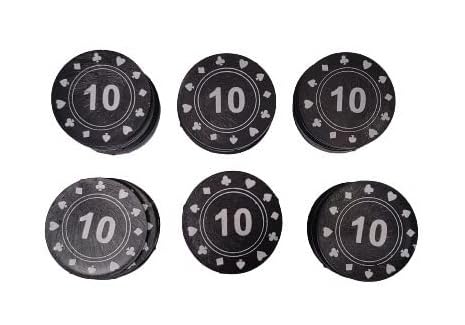 Buy Morel Plastic Counting Counter Poker Coin Chips Black 10 Number ...
