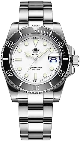 ADDIESDIVE 41mm Quartz Watches for Men Diver 200M Steel Watch with ...