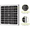 Amazon.com : Newpowa 25W Monocrystalline Solar Panel 12V 25 Watt Mono ...