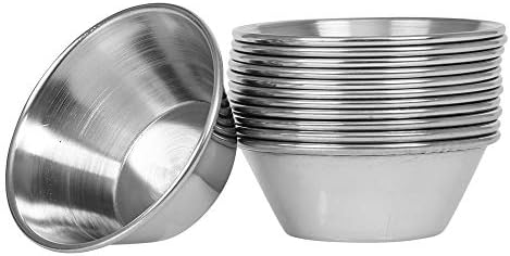 Amazon.com: Small Sauce Cups, Stainless Steel Ramekin Dipping Sauce Cup ...