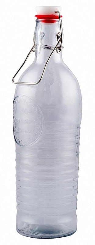Smoi FOGG Glass Water Bottle, 1100 ml, Transparent | Microwave Safe ...