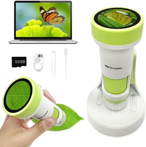 Amazon.com: 1000X Handheld Microscope for Kids 4K 2.0" Screen ...
