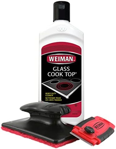 Weiman Cooktop and Stove Top Cleaner Kit - Glass Cook Top Cleaner and ...