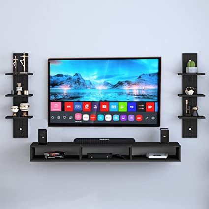 EXOTIC HOME SHOPPEE Wall Mount Tv Entertainment Unit/with Set Top Box ...