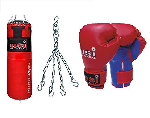 USI Boxing Set MMA Kickboxing Training Full Kit Adult - Men Filled ...
