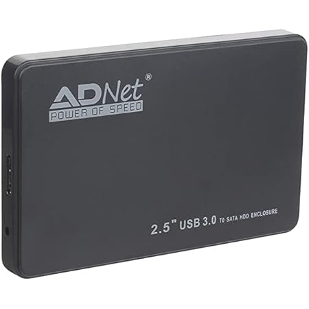 ADNET 2.5"(6.3cm) USB 3.0 HDD Enclosure Case Cover for SATA HDD | SATA ...