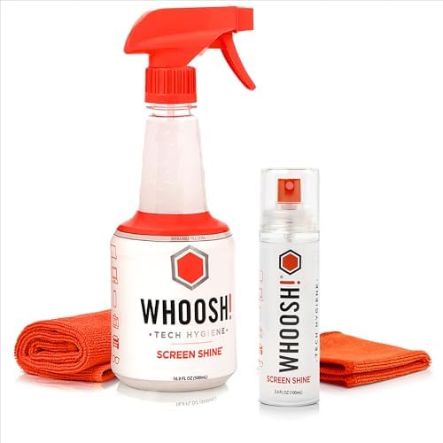 Amazon.com: WHOOSH! Screen Cleaner Spray & Microfiber Cloths Bundle ...