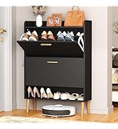 Amazon.com: HOMEFORT Shoe Cabinet for Entryway, Shoe Storage Cabinet ...