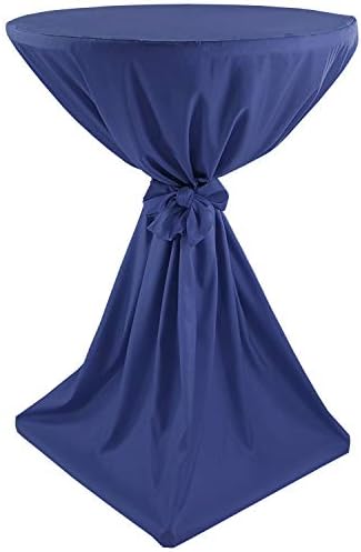 DILUMA Stehtischhusse Classique Ø 60 cm Dunkelblau - Klassische Husse ...