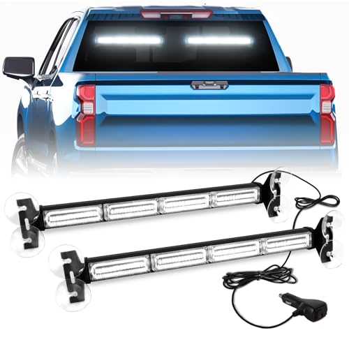 Snapklik.com : LRTER 2x 17.7 Traffic Advisor Strobe Light Bar Emergency ...