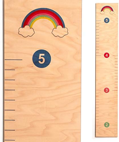 Amazon.com: Headwaters Studio Wooden Growth Chart for Wall - Kids ...