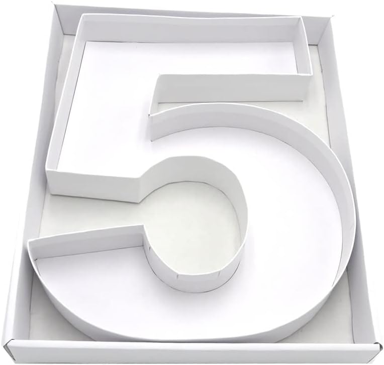 Amazon.com: SHENGHE 12" Fillable Cardboard Number 5 Charcuterie Gift ...